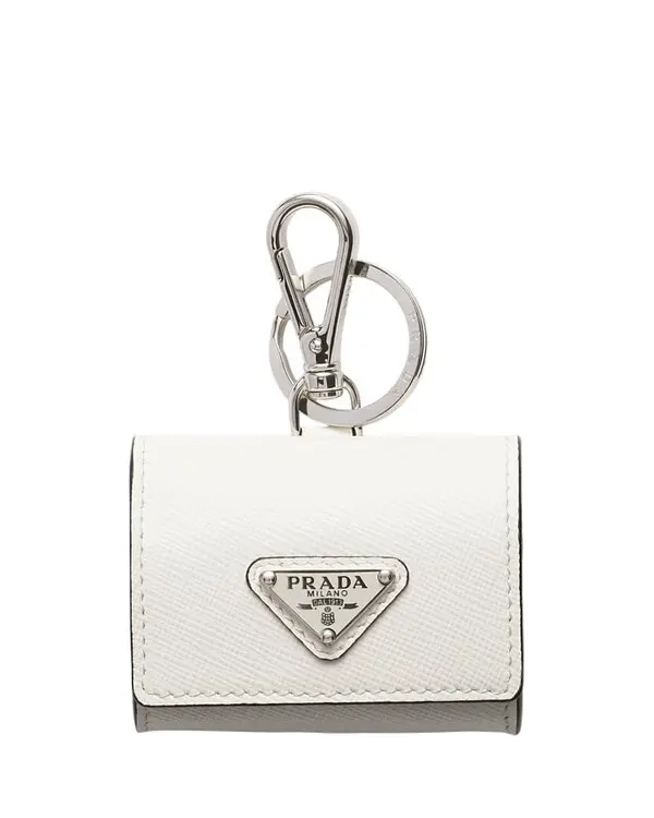 Prada Saffiano Leather Headphone Case - White