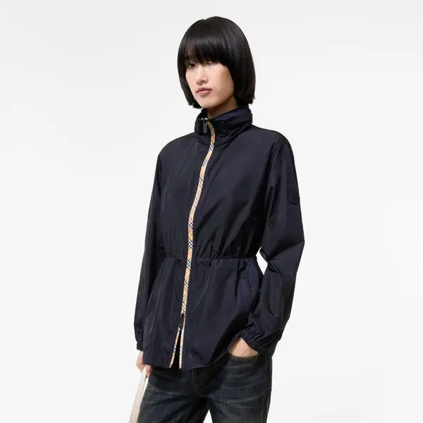 Burberry Short Blackpool Parka - Navy