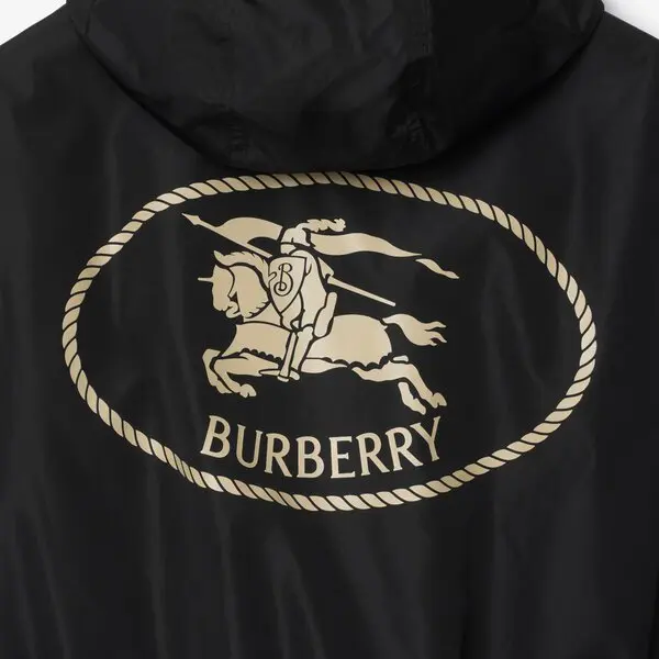 Burberry Knight Stamp Nylon Jacket - Black