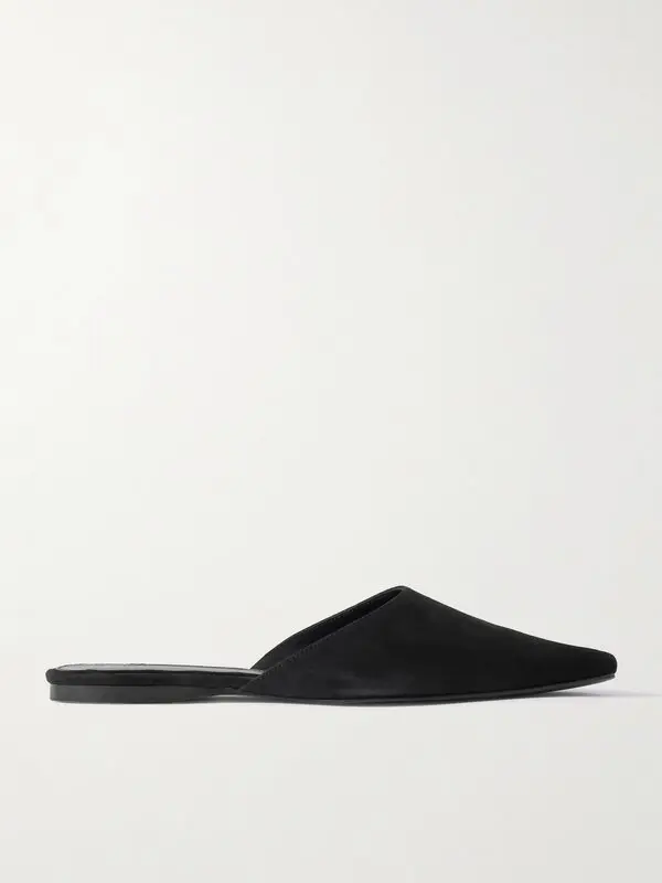 Tove Pheby Point-toe Suede Mules