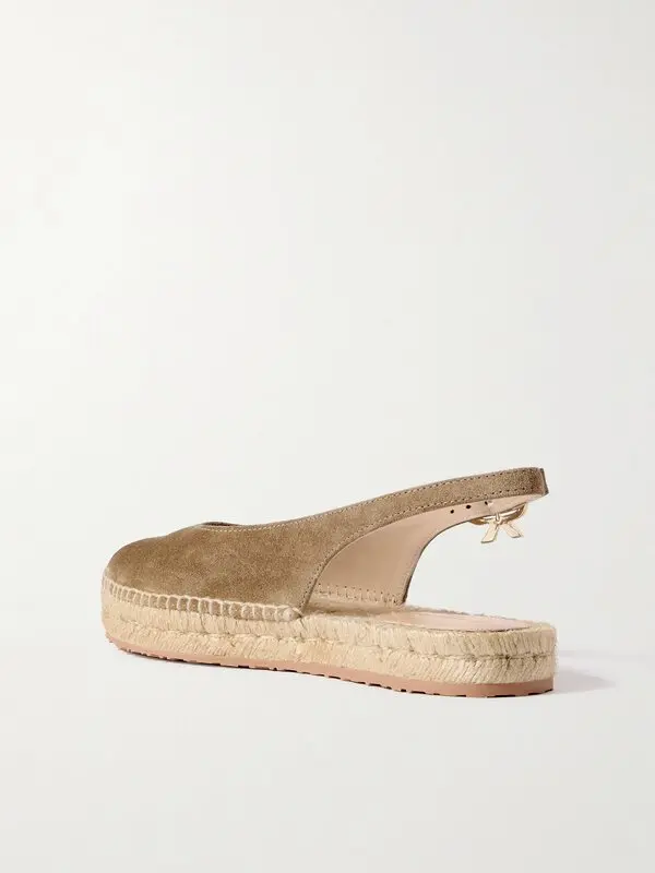 GIANVITO ROSSI Paz Suede Espadrilles