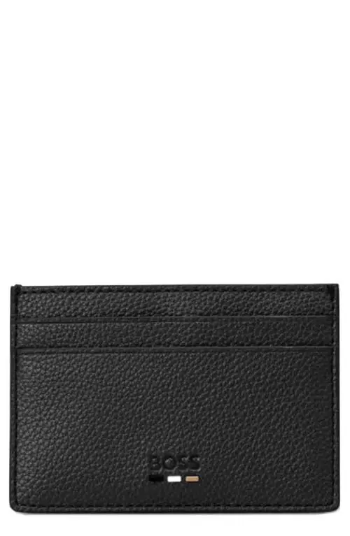 Hugo Ray Faux Leather Card Case - Blk