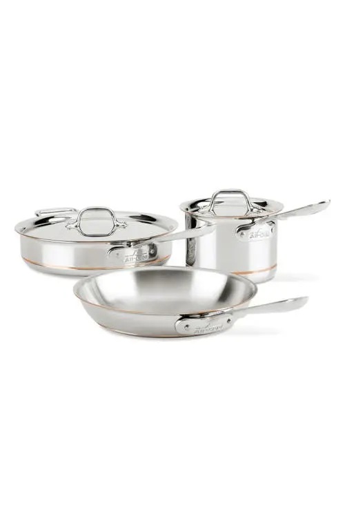 ALL-CLAD Copper Core 5-piece Cookware Set - Silver
