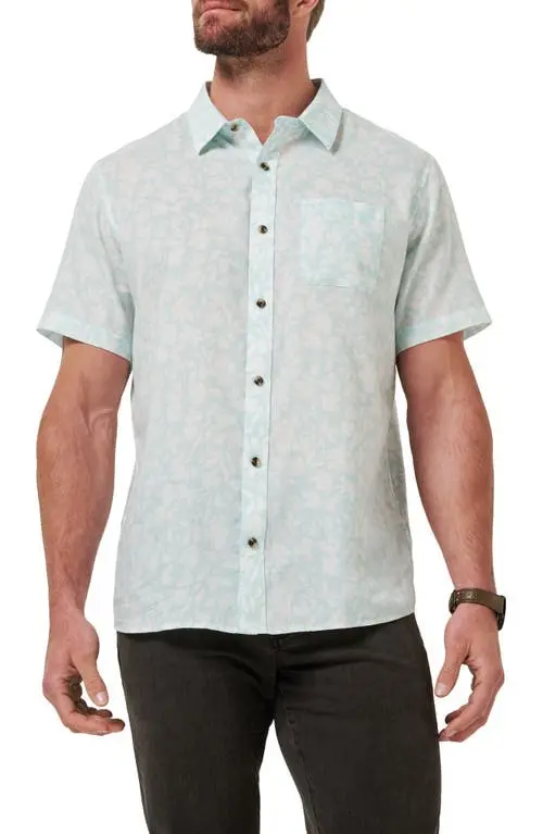 Travis Mathew Double Room Short Sleeve Button-up Shirt