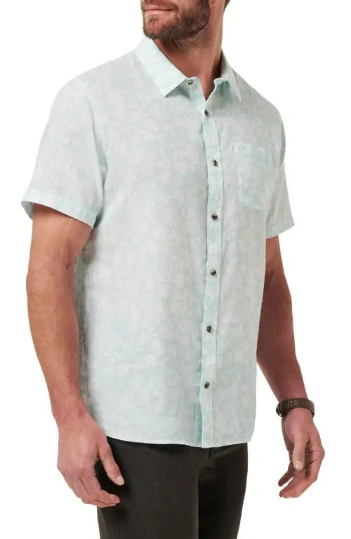 Travis Mathew Double Room Short Sleeve Button-up Shirt