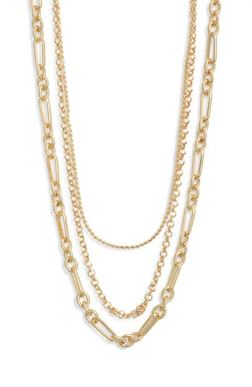 Nordstrom Set Of Layered Chain Necklaces