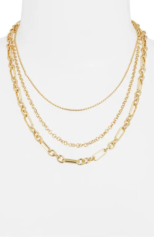 Nordstrom Set Of Layered Chain Necklaces