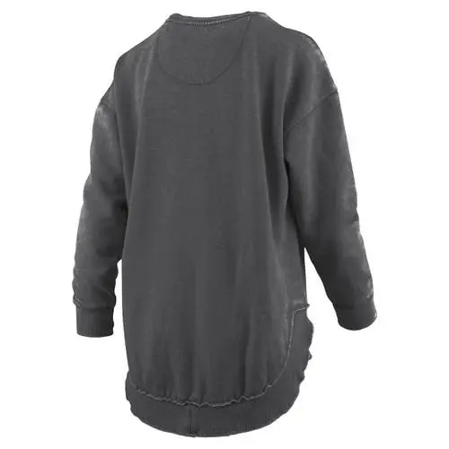 PRESSBOX Tennessee Volunteers Melange Poncho Fleece Pullover Sweatshirt - Black