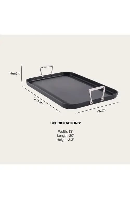 ALL-CLAD Ha-1 Expert Hard Anodized Nonstick Double-burner Griddle