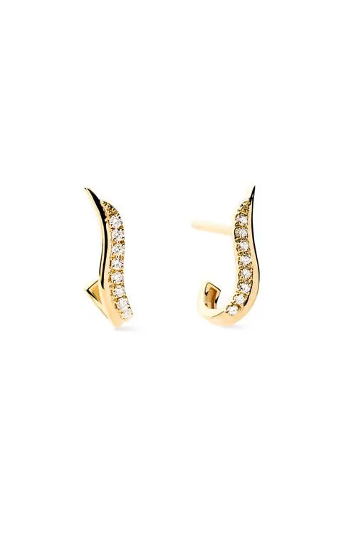 ANA LUISA Flame Stud Earrings - Gold