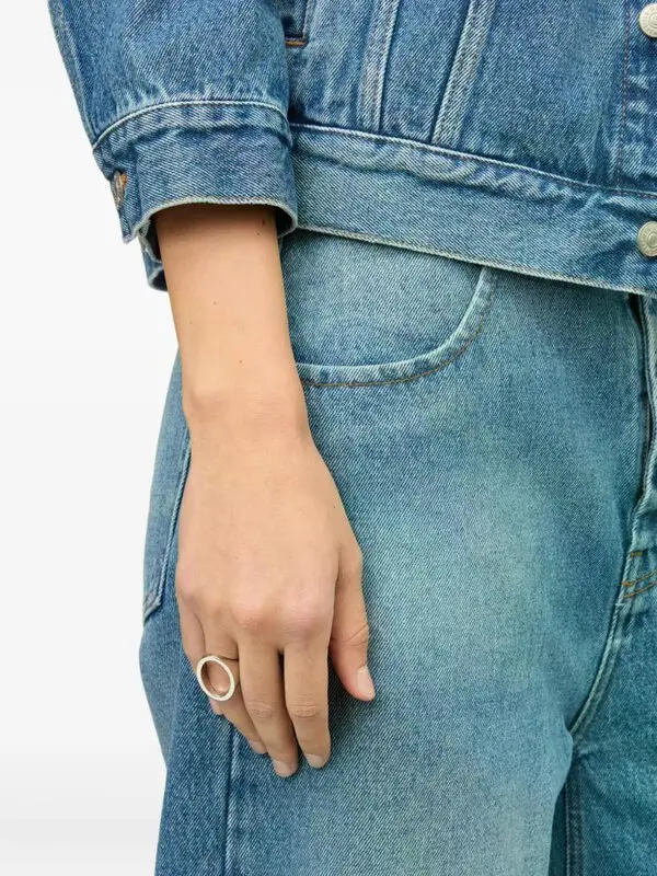 MAISON MARGIELA Minimal Logo Ring - Silver