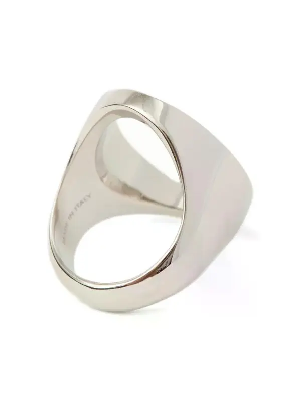 MAISON MARGIELA Minimal Logo Ring - Silver