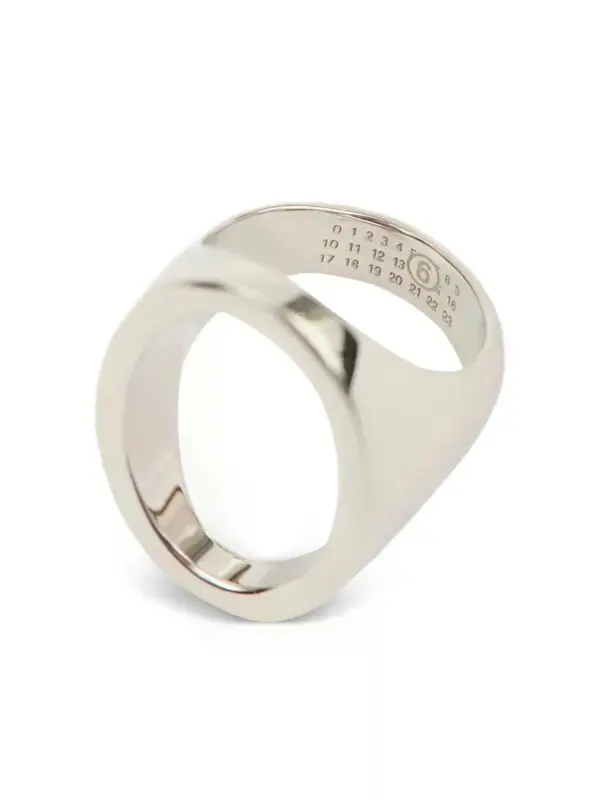 MAISON MARGIELA Minimal Logo Ring - Silver
