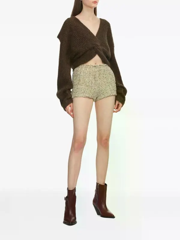 IRO PARIS Tweed Thigh-length Shorts