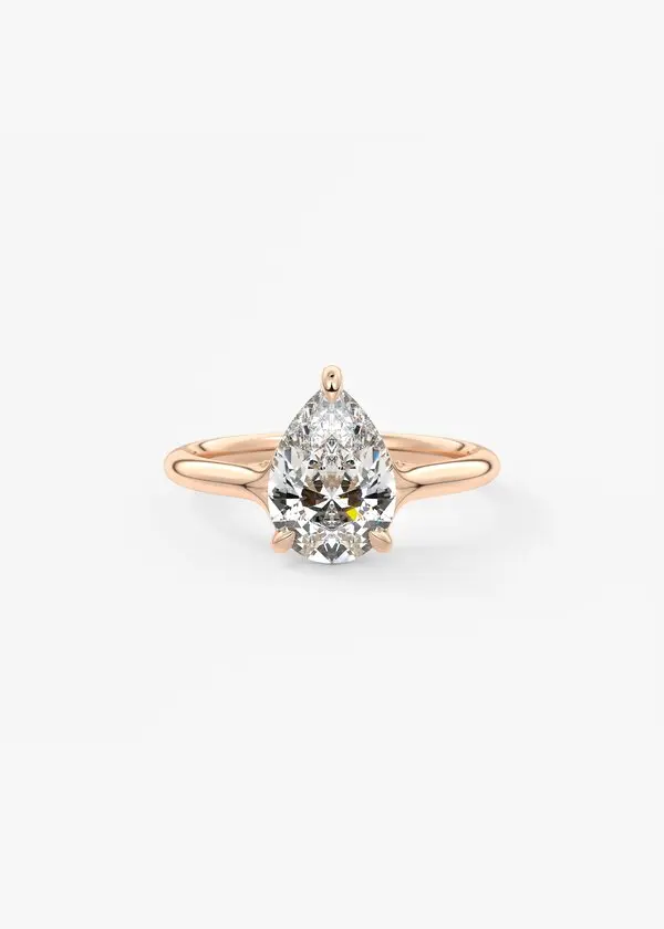 FRANK DARLING The Arbor Hidden Pavé Pear Ring - Yellow Gold