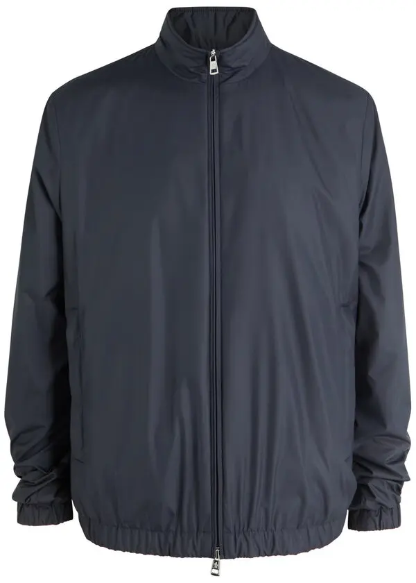 Moncler Meidassa Shell-satin Jacket - Navy