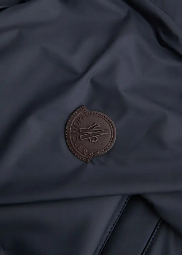 Moncler Meidassa Shell-satin Jacket - Navy
