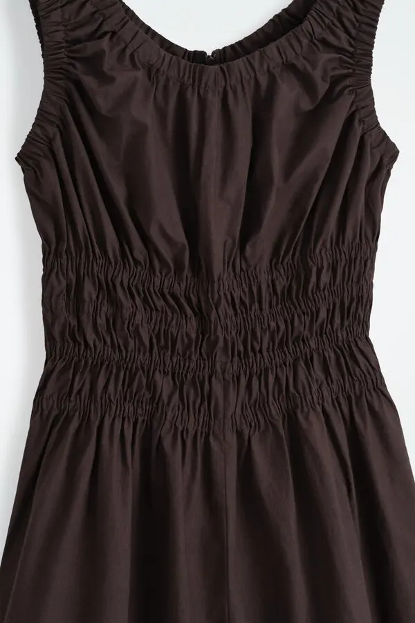 Cos Shirred Cotton Jumpsuit