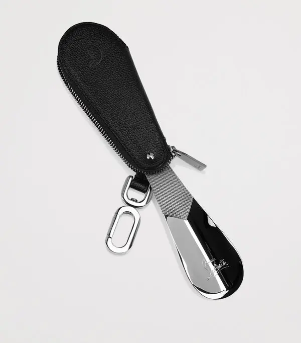 CHRISTIAN LOUBOUTIN Mooncrest Leather Shoehorn Holder