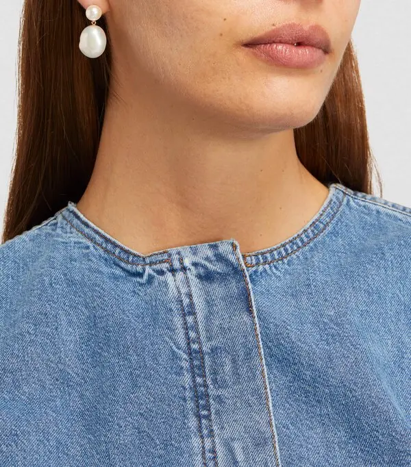 Sophie Bille Brahe Venus Blanc Pearl Drop Earrings - Gold