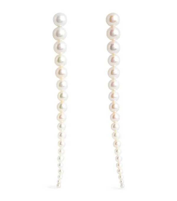 Sophie Bille Brahe Pearl Ensemble Drop Earrings - Gold