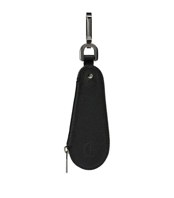 CHRISTIAN LOUBOUTIN Mooncrest Leather Shoehorn Holder - Black