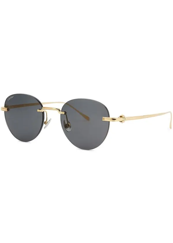 CARTIER Pasha De -tone Titanium Sunglasses - Gold