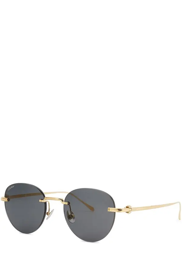 Cartier Pasha De -tone Titanium Sunglasses - Gold