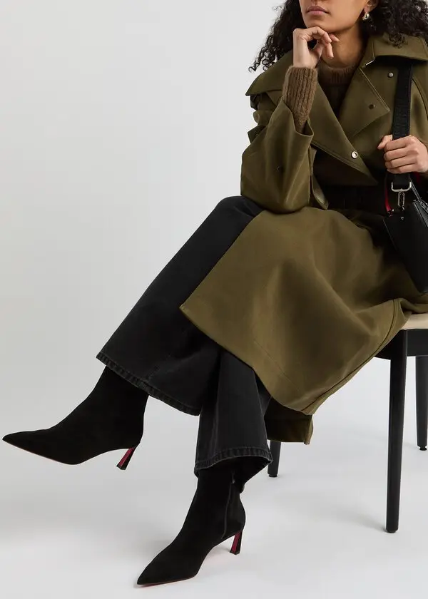 CHRISTIAN LOUBOUTIN Condora 55 Suede Ankle Boots
