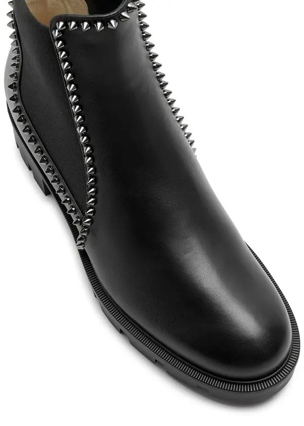 CHRISTIAN LOUBOUTIN Out Lina Spike Leather Ankle Boots