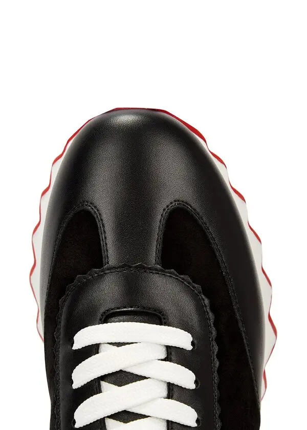 CHRISTIAN LOUBOUTIN Loubishark Donna Leather Sneakers - Black
