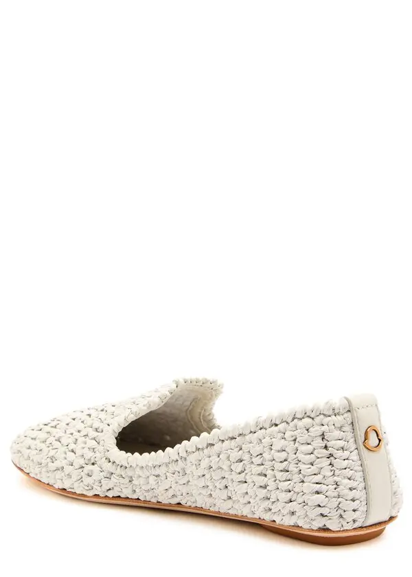 Moncler Woven Loafers - Natural