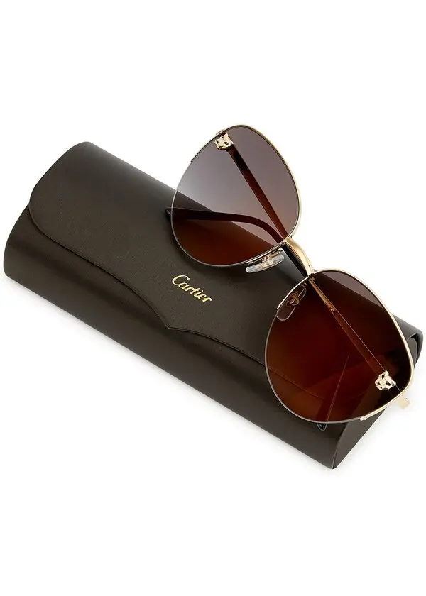 Cartier Panthère De Oval Sunglasses