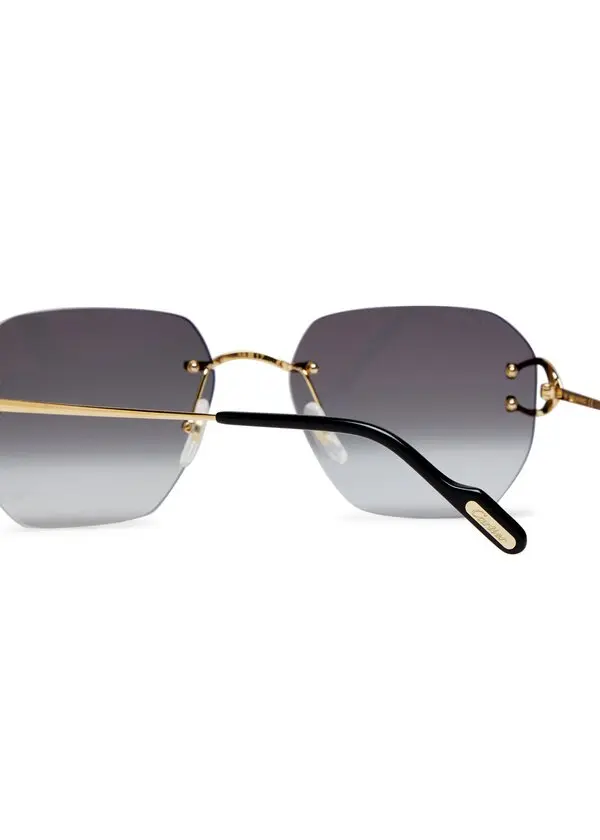 Cartier Rimless Sunglasses - Gold