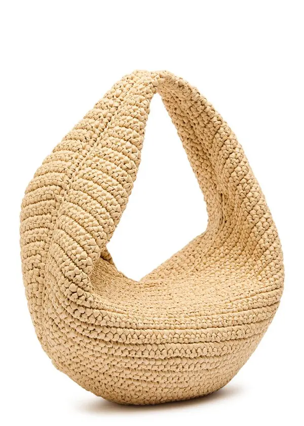 Khaite Olivia Medium Raffia Top Handle Bag