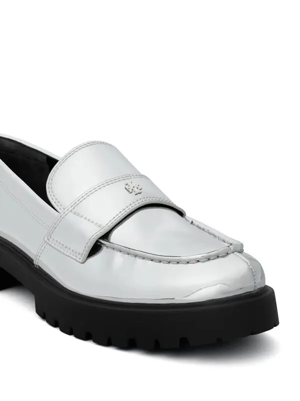 Tory Burch Metallic Slip-On Loafers In Silver - 28% Off  display picture 2