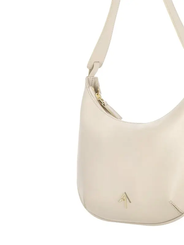 Prism Hobo Bag - Manu Atelier - Beige - Leather