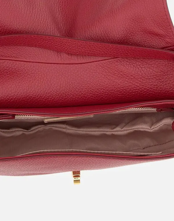 Borsa Tracolla Donna Coccinelle Coccinelle Magie Soft Shoulder Bag M - Borsa A Tracolla In Pelle Morbida Colore Sangria - Elegante E Pratica Borsa Tracolla Pelle