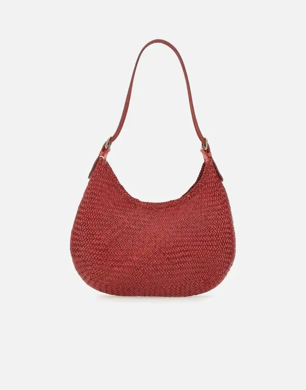 Dragon Diffusion Mezza Luna Leather Shoulder Bag