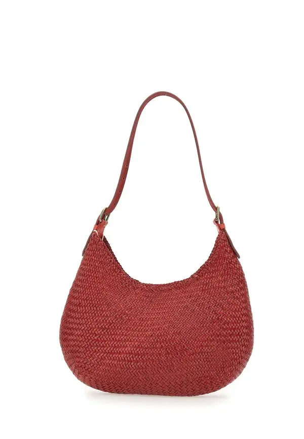 Dragon Diffusion Mezza Luna Leather Shoulder Bag