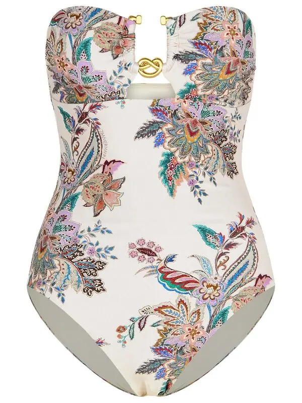 Zimmermann Rihannon One-piece Swimsuit - Cream
