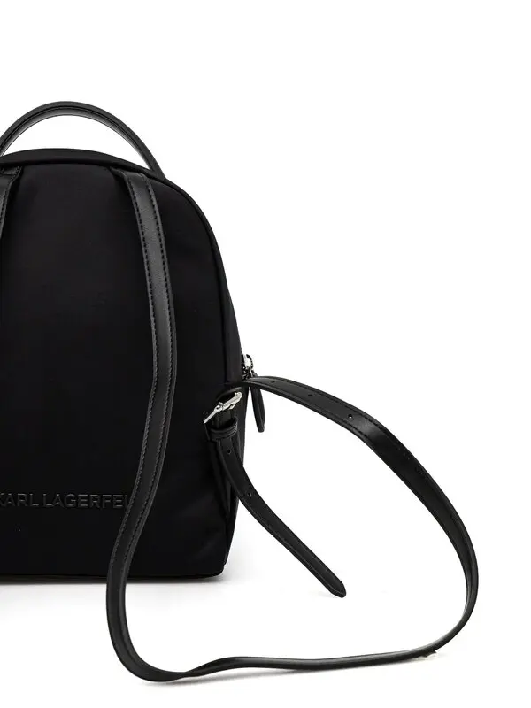 Karl Lagerfeld Top Zip Backpack With Dust Bag - Black  display picture 3
