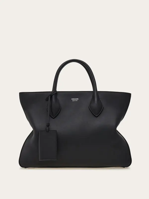 FERRAGAMO Star Shaped Tote Bag - Black