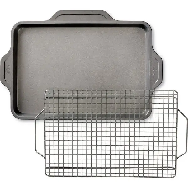 ALL-CLAD Pro-release Nonstick Half Sheet & Cooling/baking Rack Set - Gray