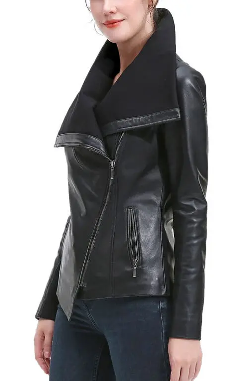 KIMI + KAI Leather Moto Jacket