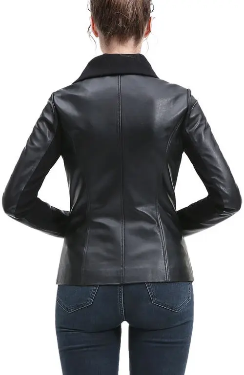 KIMI + KAI Leather Moto Jacket