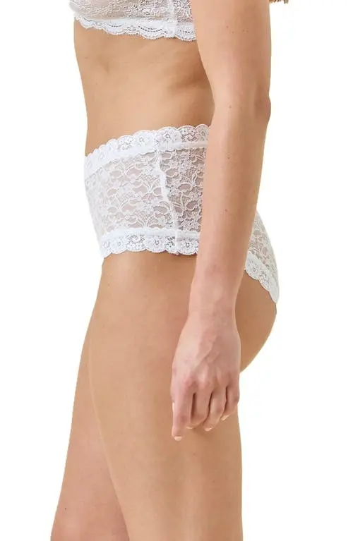PAPINELLE Lace High Waist Briefs - Ivory