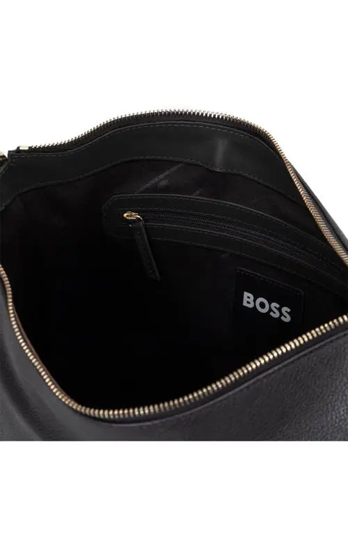 BOSS Alyce Leather Hobo Bag
