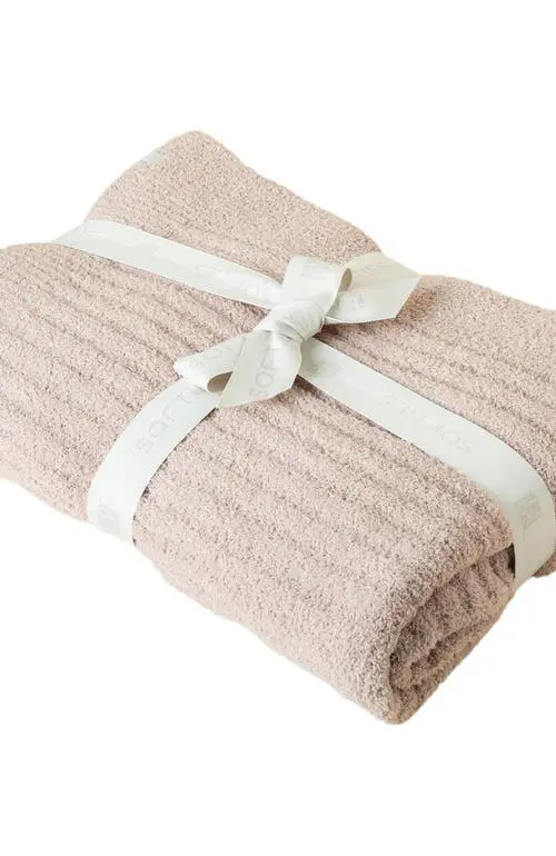 SOFTIES Ultra-soft Solid Rib Marshmallow Blanket - Coco