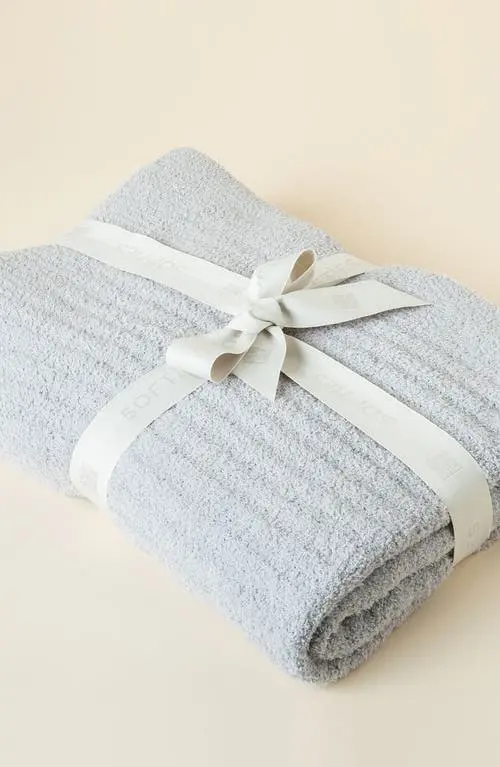 SOFTIES Ultra-soft Solid Rib Marshmallow Blanket - Grey